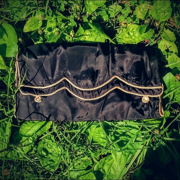 Vintage | Bags | Vintage Black Acetate 6 Pocket Lingerie Hosiery Bag ...